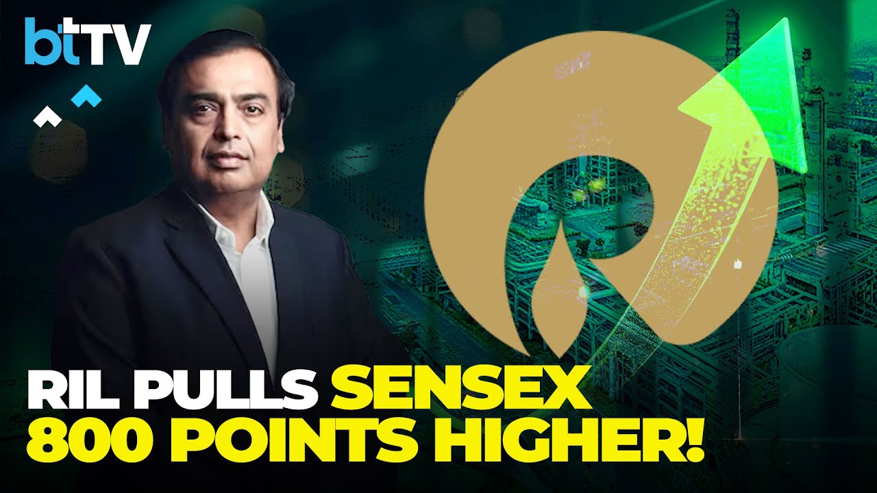 Sensex Up 820 Pts, Nifty Above 24,300; RIL, Bank Stocks Rally - YouTube