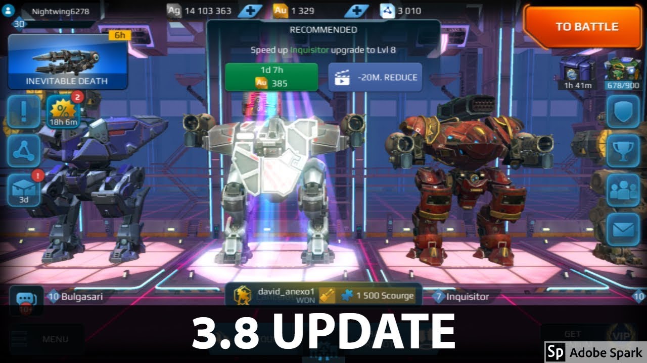 War Robots [3.8] Update - NEW MAP CARRIER Gameplay ! - YouTube