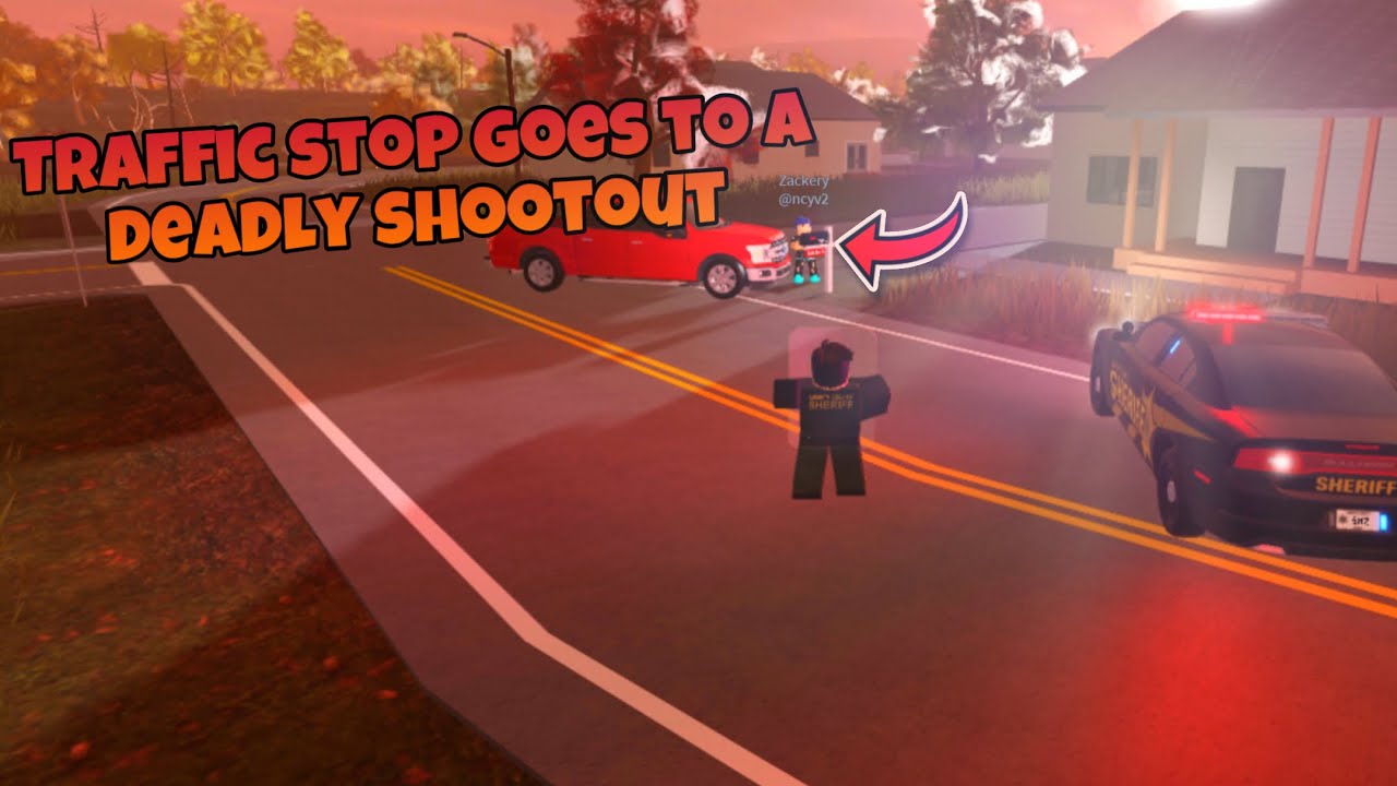 Routine traffic stop turns to a shootout! (ERLC role play) | ROBLOX - YouTube