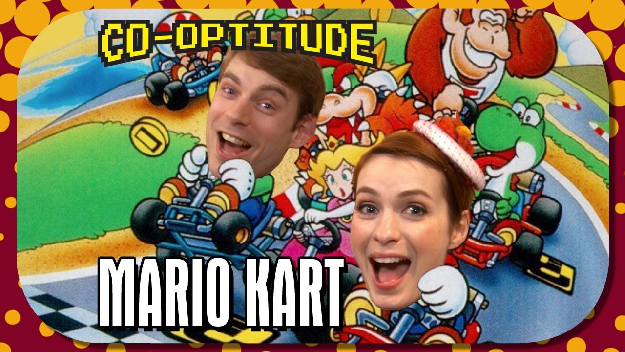 Felicia Day and Ryon Day Play Super Mario Kart: Co-Optitude Episode 14 ...