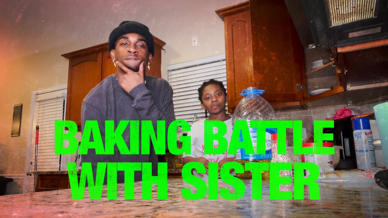 BAKING BATTLE WITH SISTER! - YouTube