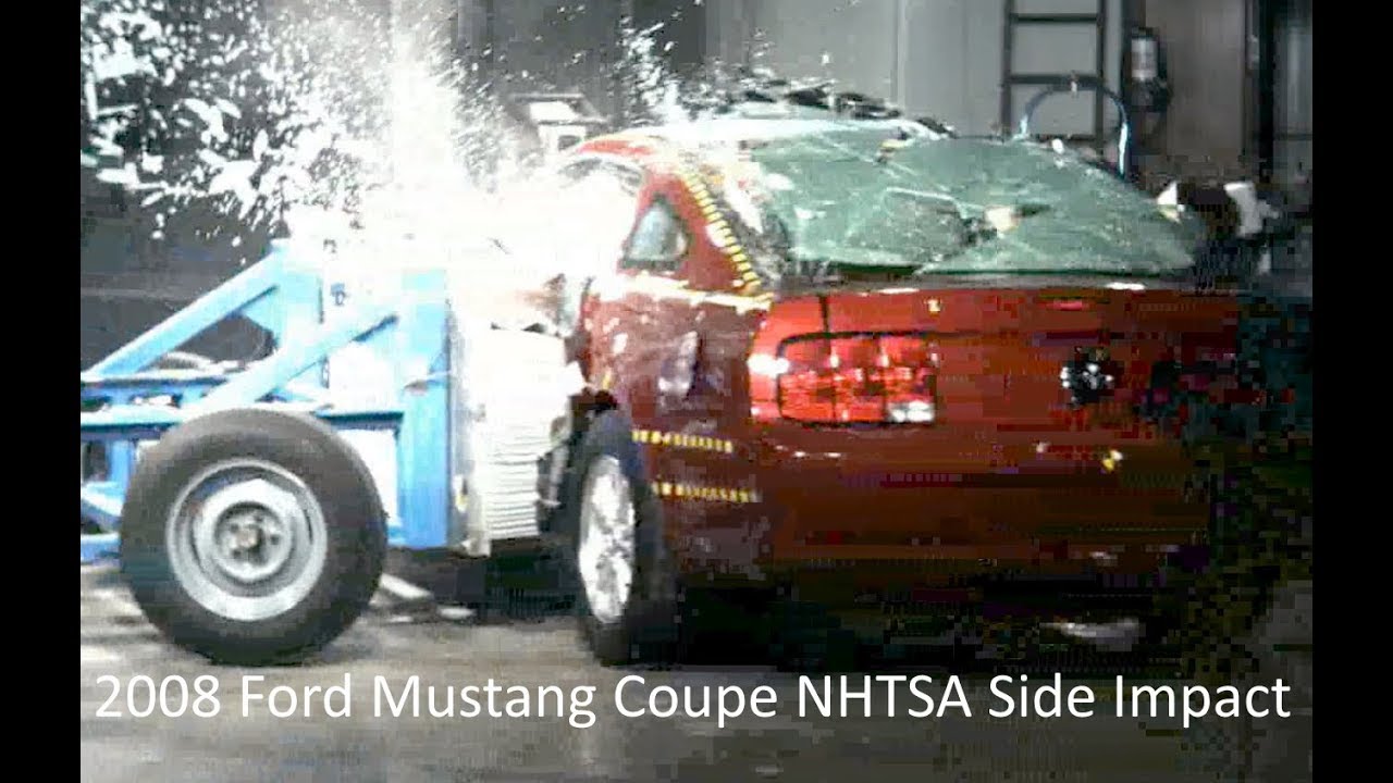 2008-2009 Ford Mustang Coupe (w/ Side Airbags) NHTSA Side Impact - YouTube