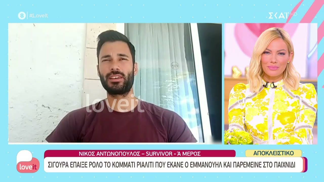 Η πρώτη τηλεοπτική συνέντευξη του Νίκου Αντωνόπουλου μετά την αποχώρηση ...