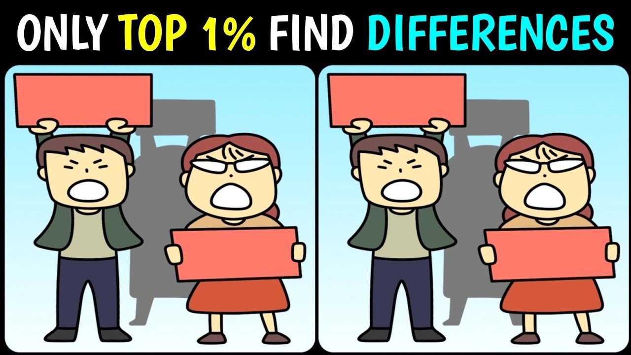 Spot The 3 Differences | Only Top 1% Find Difference | Find The Diffrence Game | Brain Boss ...