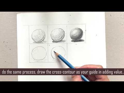 basic sketching techniques hatching, cross hatching, smudging ...