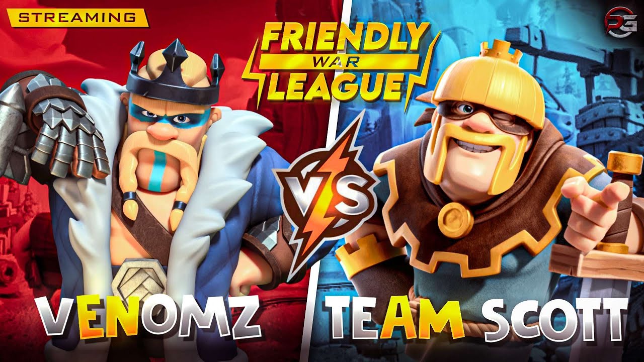FWL Match 3 Team Scott vs Team Venomz - Clash of Clans Malayalam - YouTube
