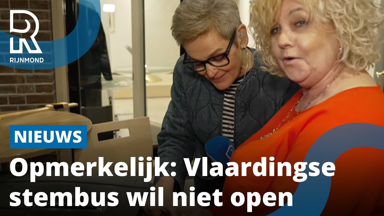 Stembus weigert open te gaan in Vlaardingen | Rijnmond - YouTube