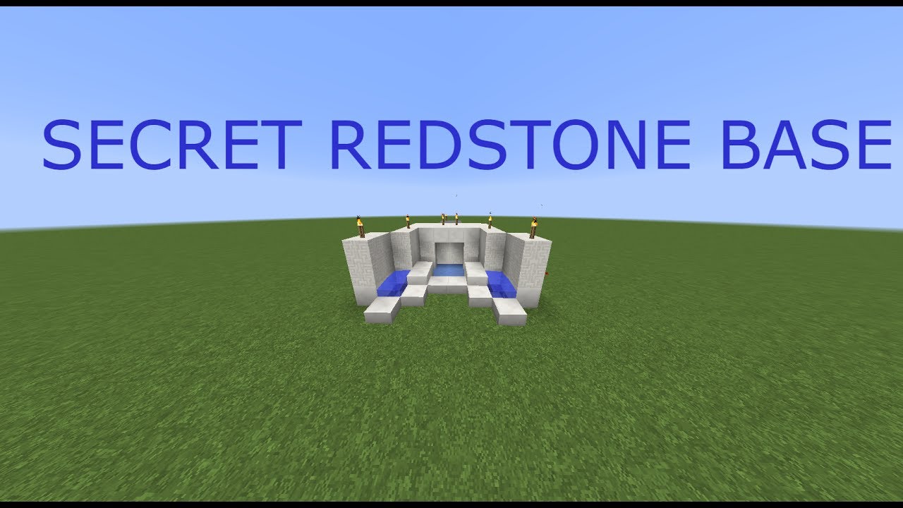 Minecraft Redstone Secret BASE/DOORS! - YouTube
