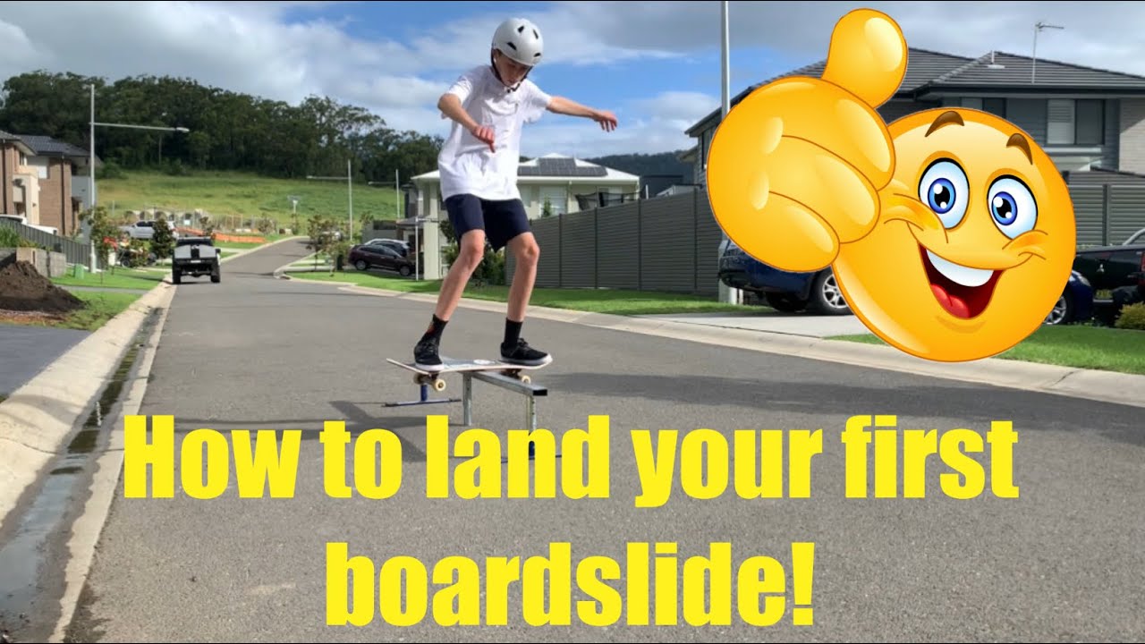 HOW TO LAND YOUR FIRST BOARDSLIDE! - YouTube