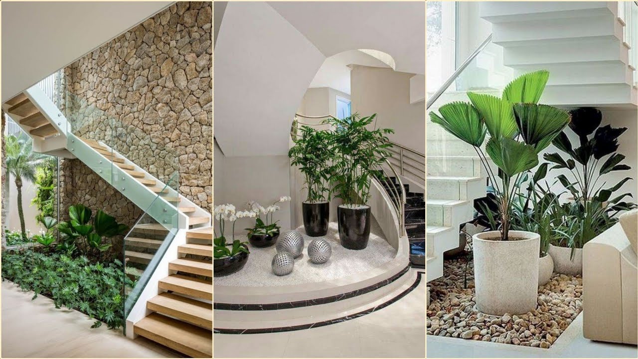 Vibrant and Modern Indoor Gardens Under the Stairs l Home Decor - YouTube