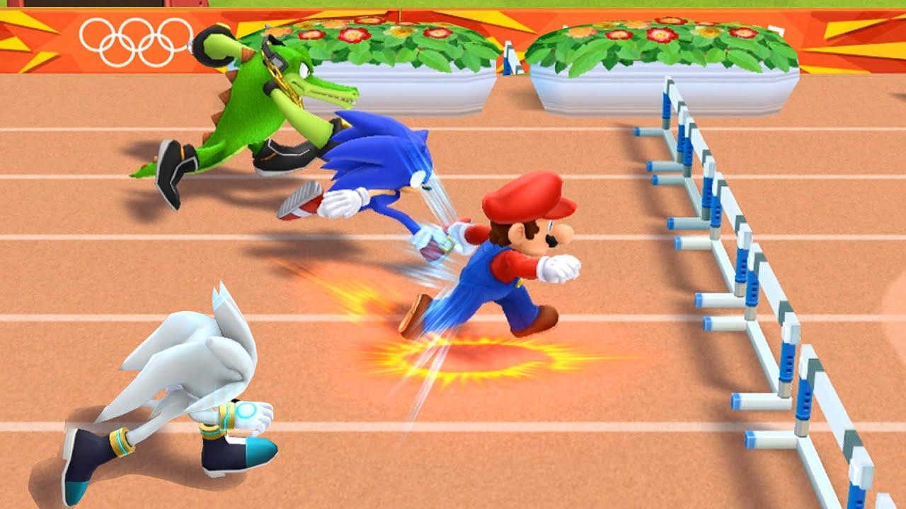 MARIO & SONIC AT THE LONDON 2012 OLYMPIC GAMES - 110m Hurdles (All ...