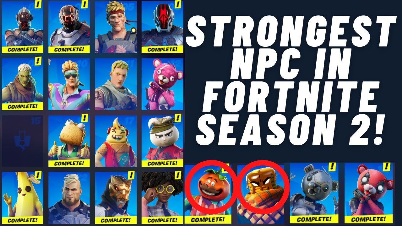 Who is the Strongest NPC in Fortnite Chapter 3 Season 2? - YouTube
