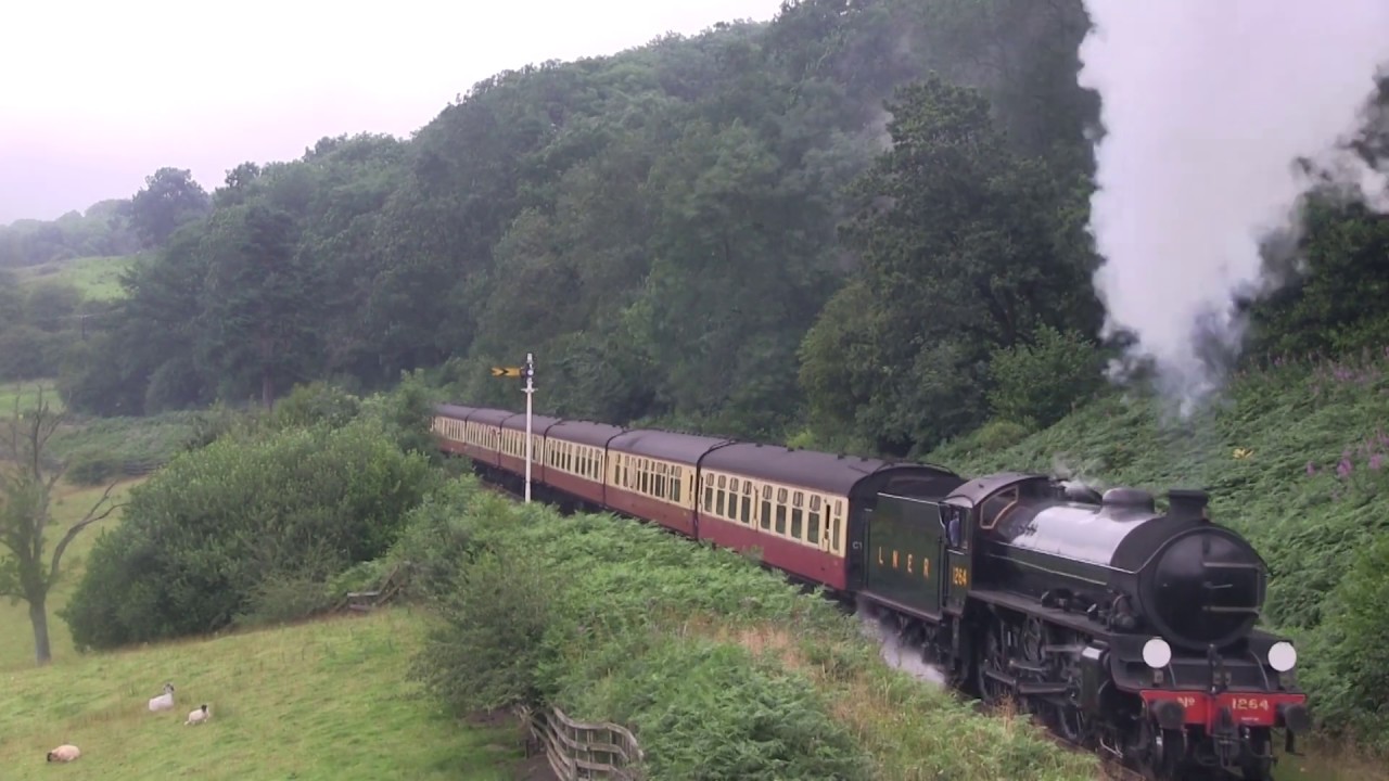 LNER Class B1 No.1264 southbound at Green End [NYMR 2019] - YouTube