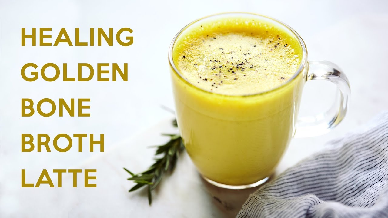 This Healing Golden Bone Broth Latte #paleo #keto #glutenfree #whole30 - YouTube