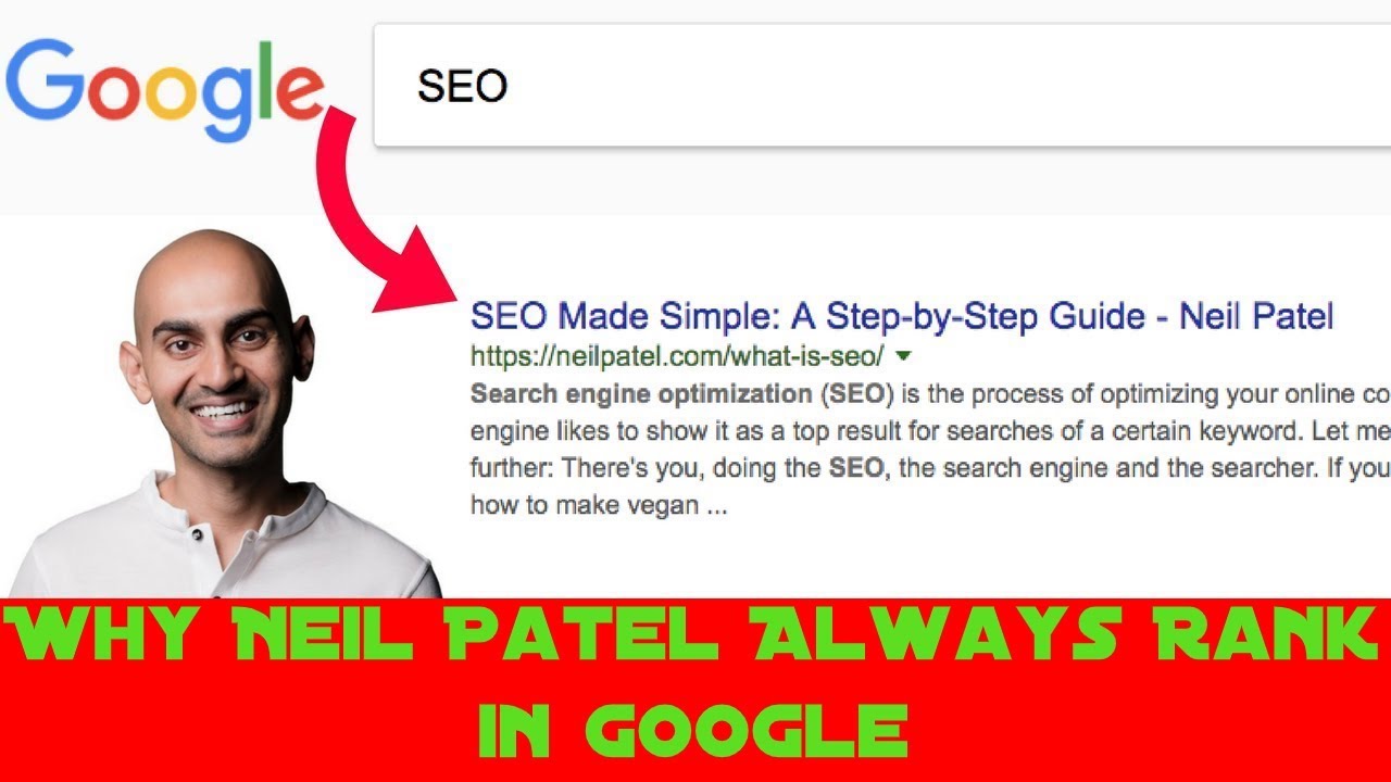 Neil Patel's Top 5 Secrets Of Ranking any Blog Article he Write - YouTube