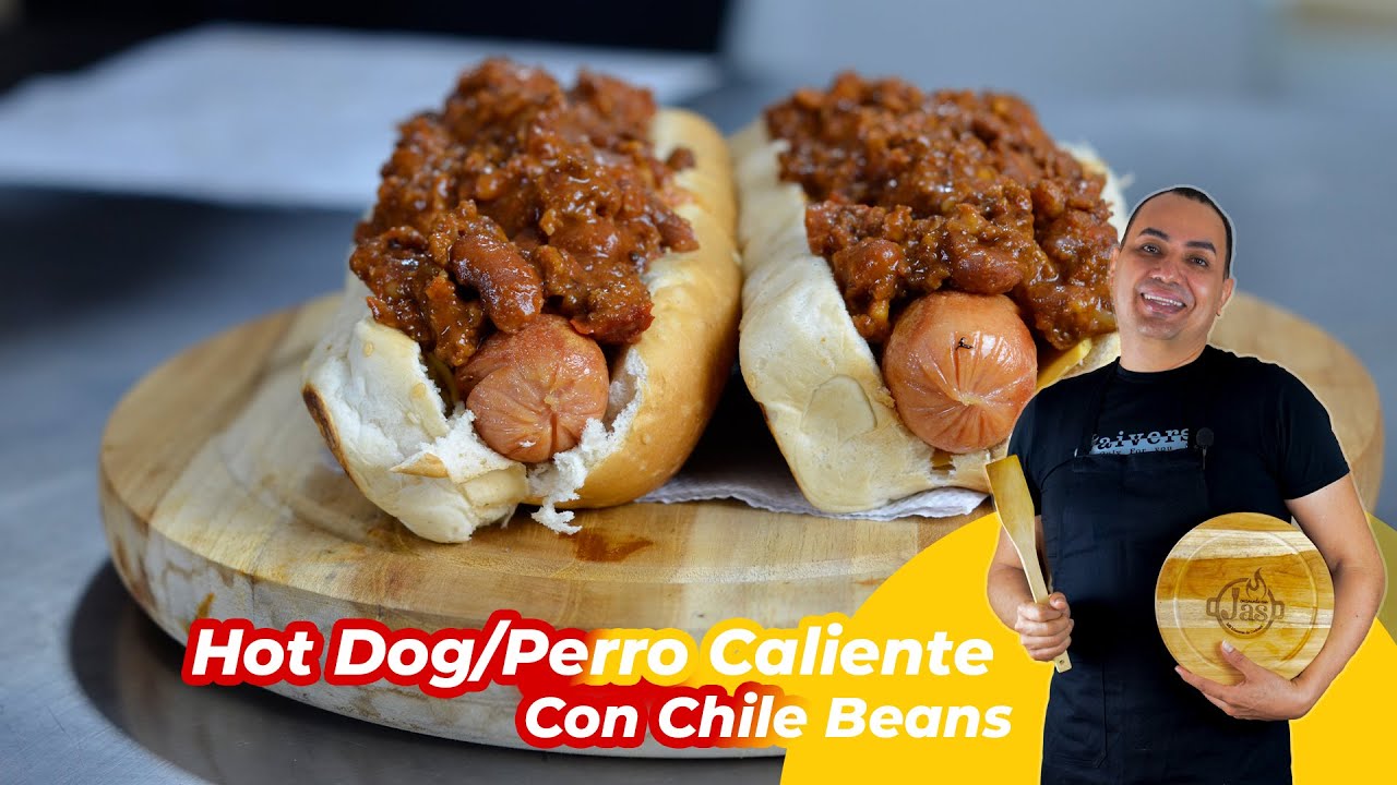 Receta - Hot Dog - Perro Caliente con chile Beans / Cocinando con Jas ...