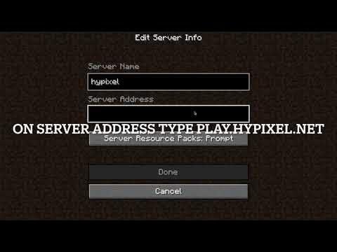 HOW TO JOIN HYPIXEL SERVER using minecaft java edition - YouTube