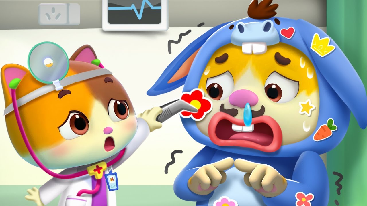 Daddy Has STiCKER POX!! | Animal Hospital | Nursery Rhymes & Kids Songs ...