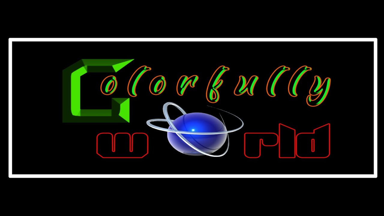 COLORFULLY WORLD - Animation logo - YouTube