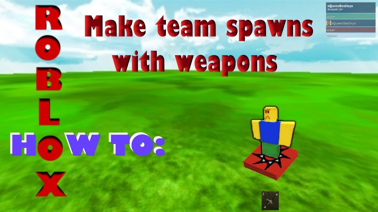 how to make teams spawn with weapons Updated link in description - YouTube