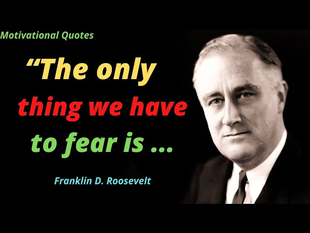 D Roosevelt Quotes Above All, Try Something." Franklin D. Roosevelt
