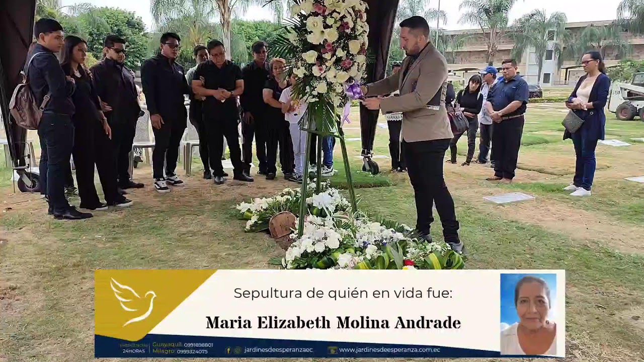 Sepultura de quien en vida fue: Maria Elizabeth Molina Andrade. - YouTube