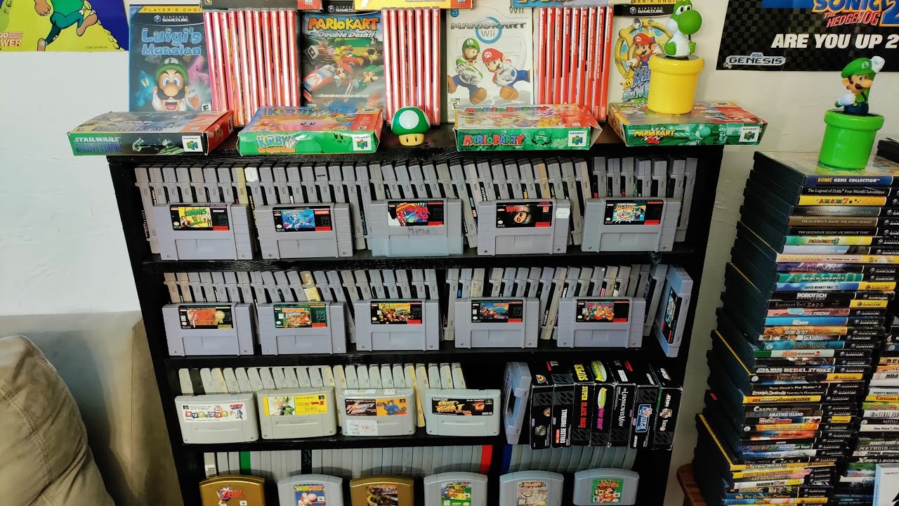 Video Game Room Tour 2021 2000+ Games! - YouTube