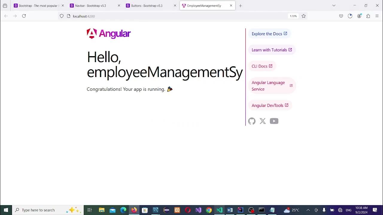 Spring Boot And Angular Employee, Creation Of Component Part2 - YouTube