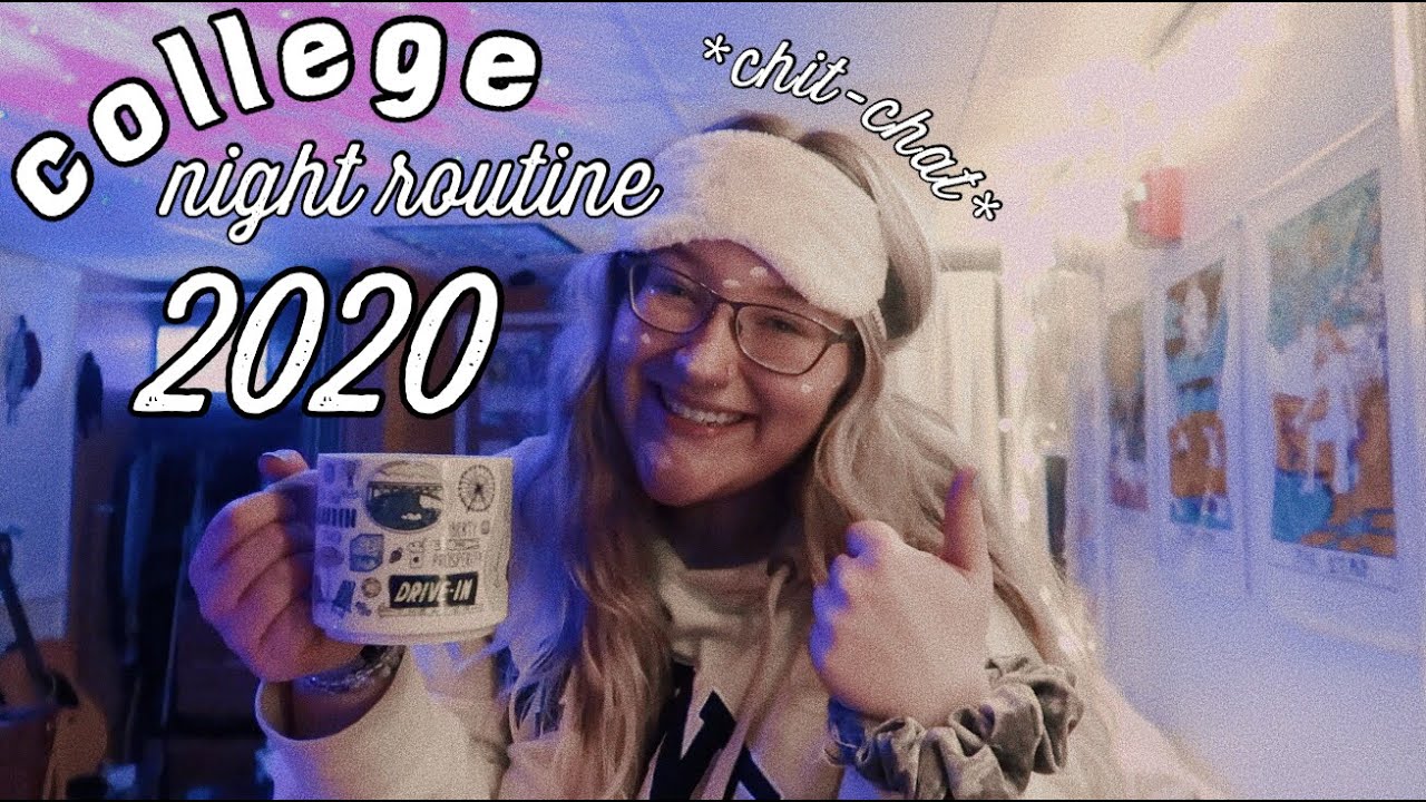college night routine 2020 *chit chat* | university of maine - YouTube