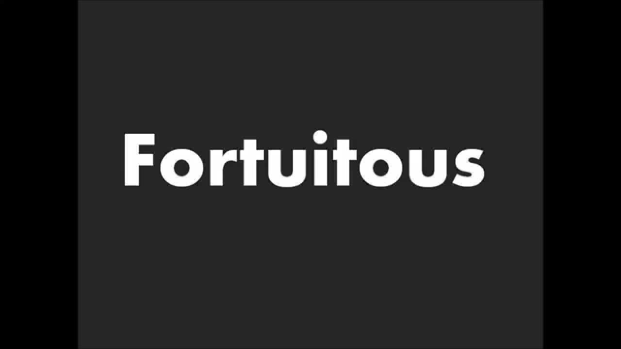 How to Pronounce Fortuitous - YouTube