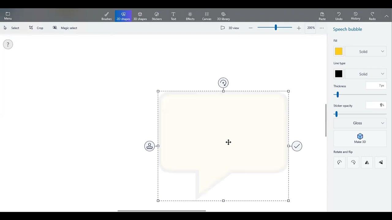 How to increase or decrease opacity of any shape in paint 3d #paint3d #painting #art #pc #artist ...