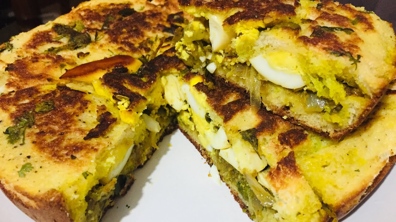 Bread- Egg Pola|Snack recipe using bread and egg - YouTube
