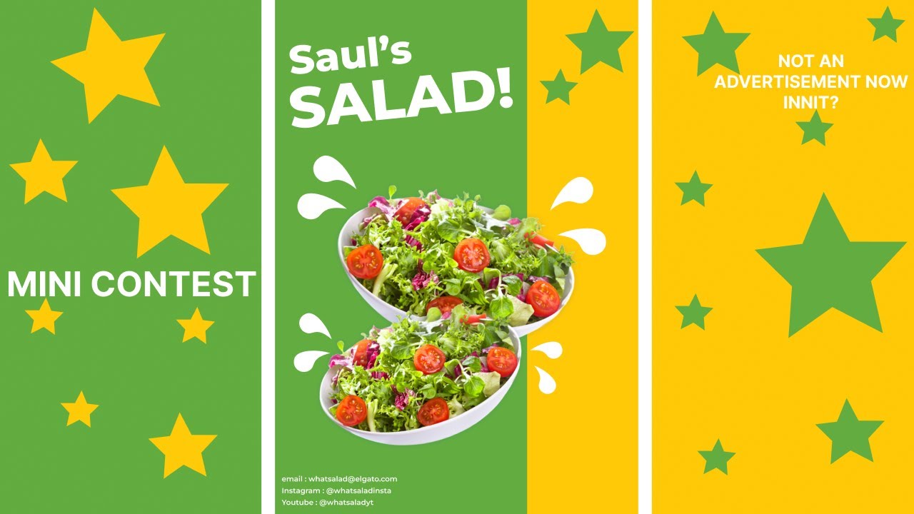 Better call, Saul's Salad Ad (Mini contest) - YouTube