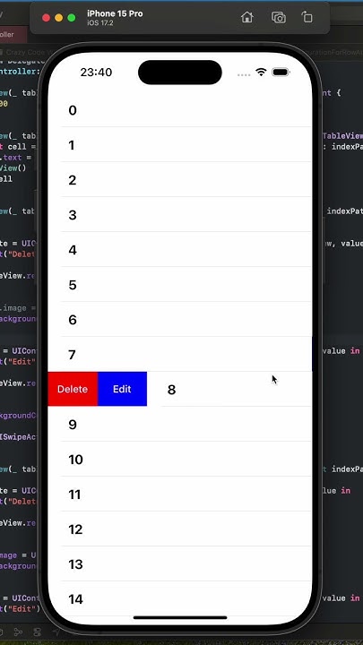 UITableView Swipe Action #shorts #ytshorts #coding #crazycodewithandy #development #swift #ios # ...