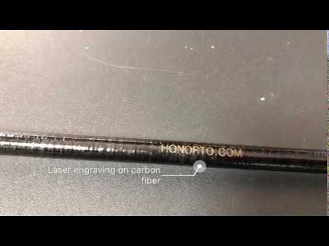 laser marking on carbon fiber, laser marking plastic parts - YouTube