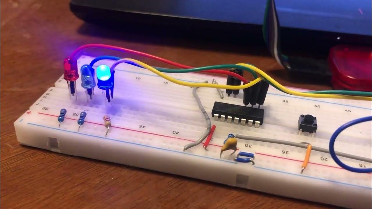 Pic16f676 Part 8 C Programming Using Timer0 To Control 3 Leds At Different Frequencies Youtube
