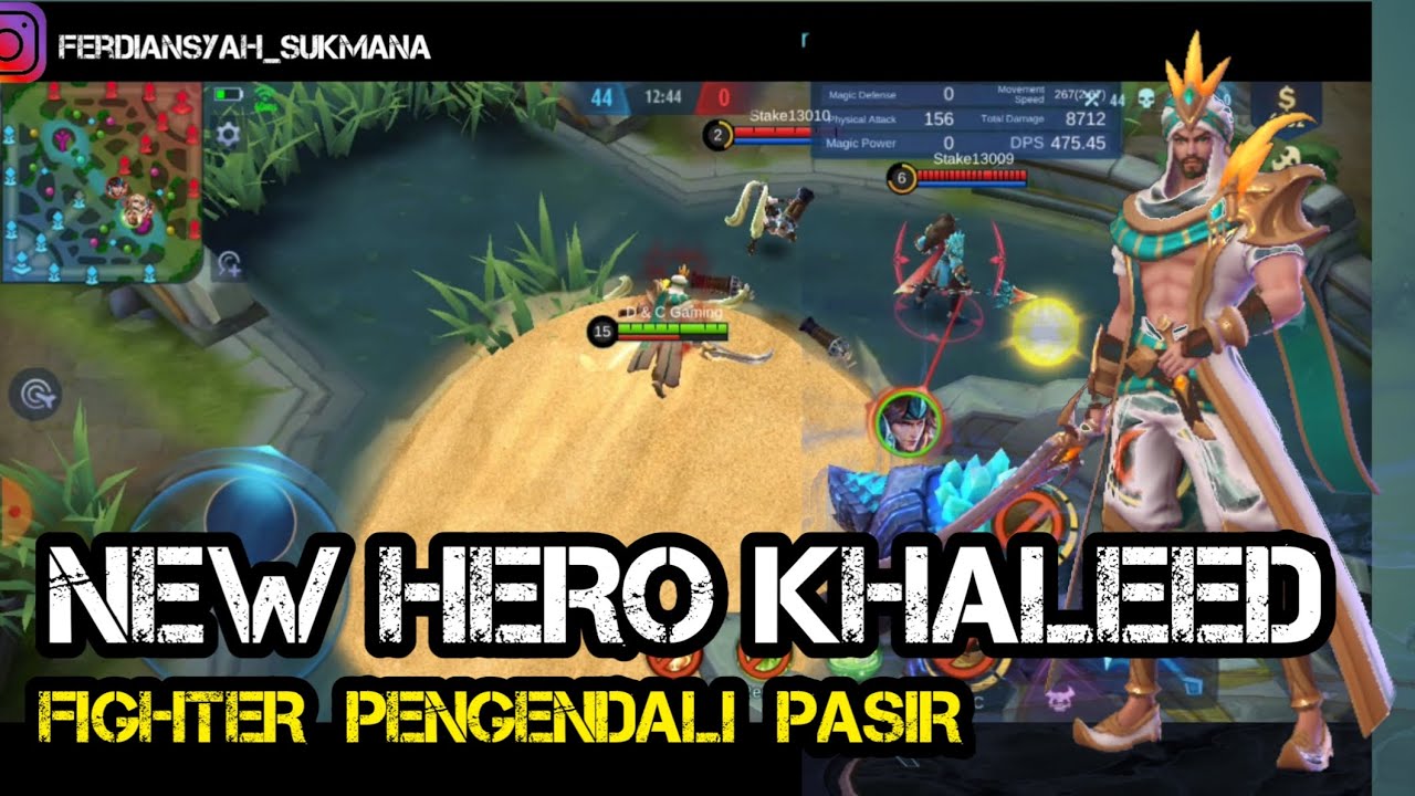 NEW HERO KHALEED GAMEPLAY - MOBILE LEGEND BANG BANG - YouTube