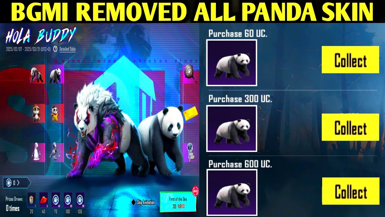😰BGMI REMOVED ALL PANDA SKIN & COMPANION | REASON EXPLAINED | PANDA ...