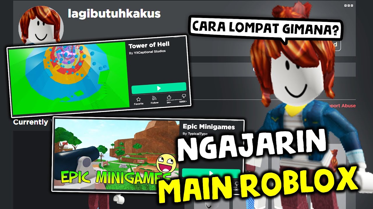 AKU NGAJARIN ORANG BARU MAIN ROBLOX - YouTube