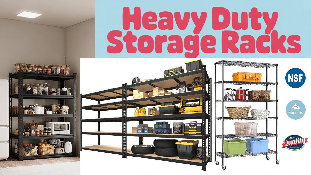Top 5 Best Storage Racks for Home & Garage | Durable & Space-Saving ...