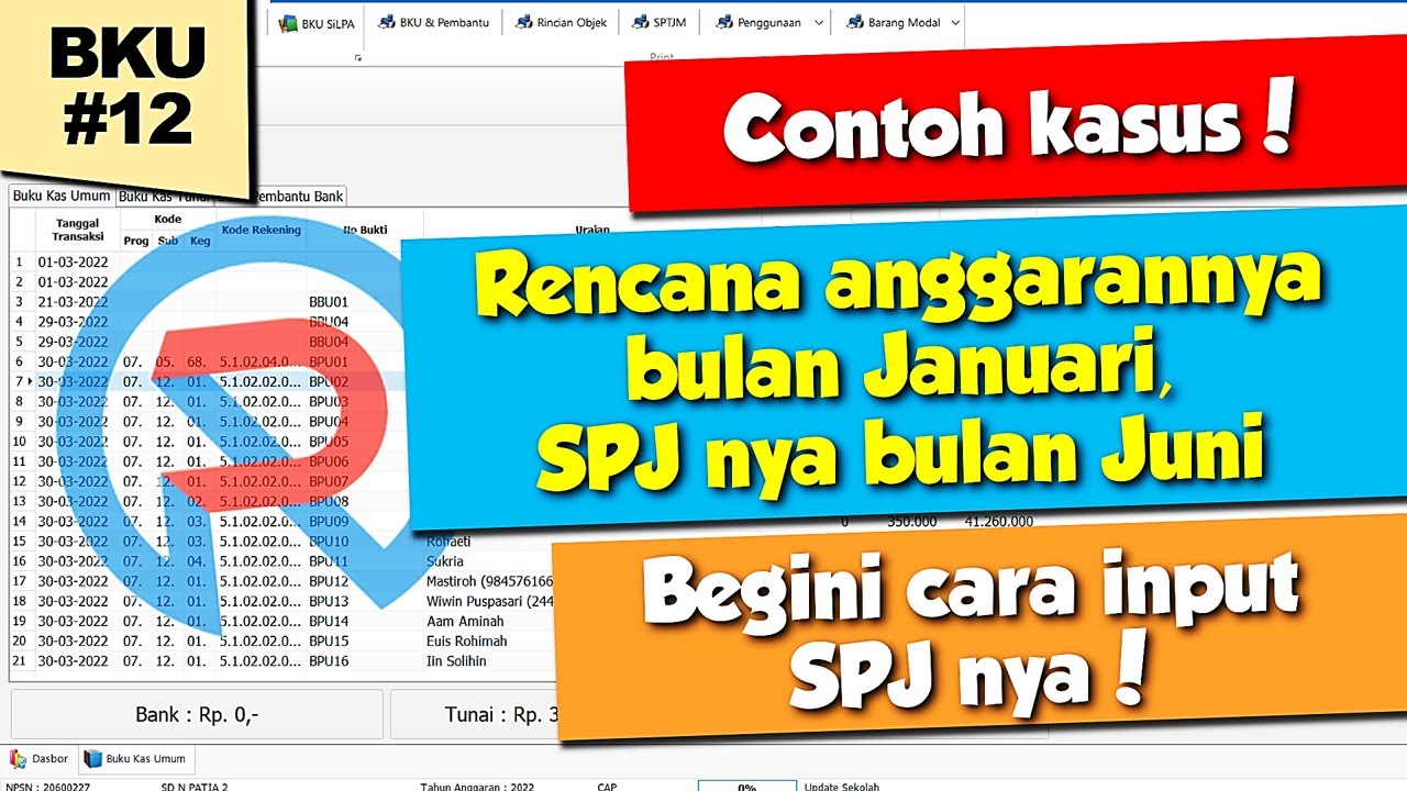 Tutorial ARKAS - Cara input SPJ untuk anggaran yang tertunda - YouTube