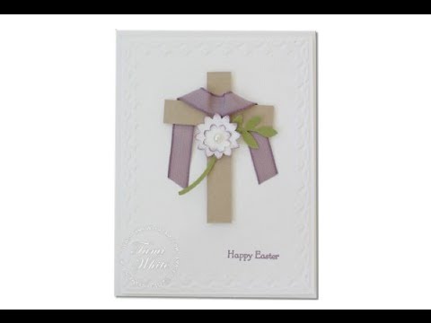 Easter Cross Card with Purple Cloth - YouTube