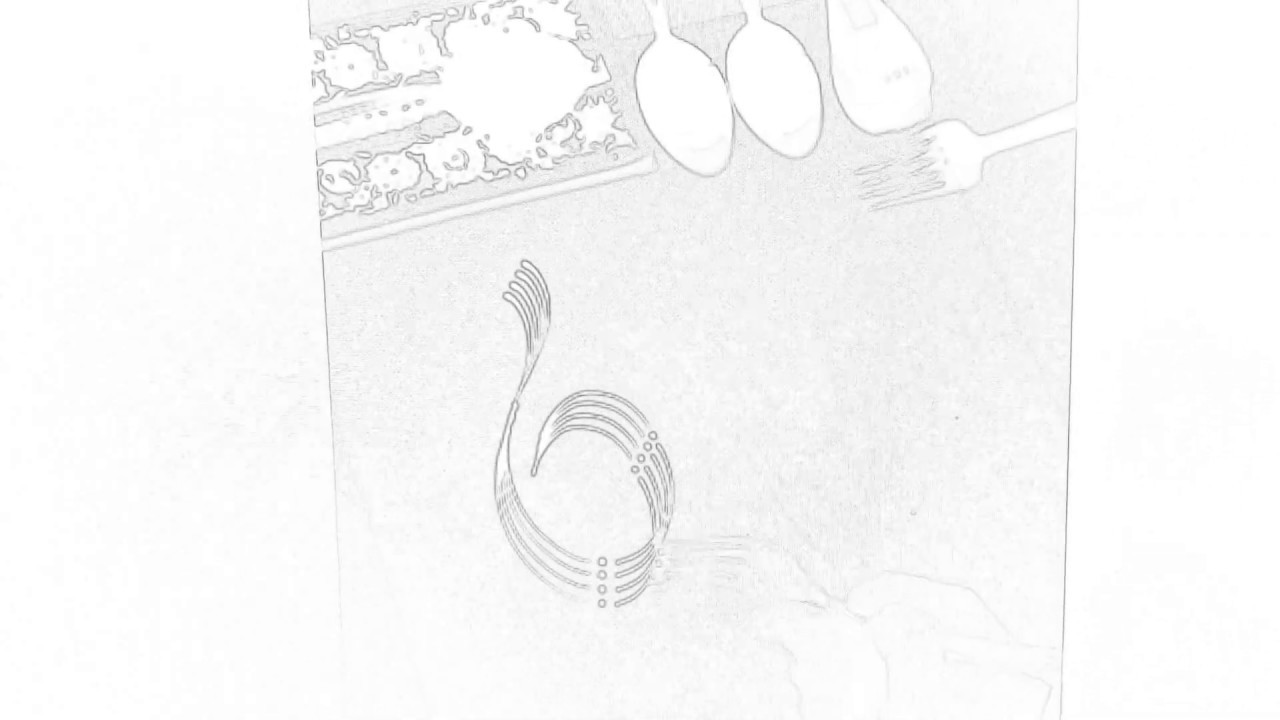 Calligraphy with fork.. - YouTube