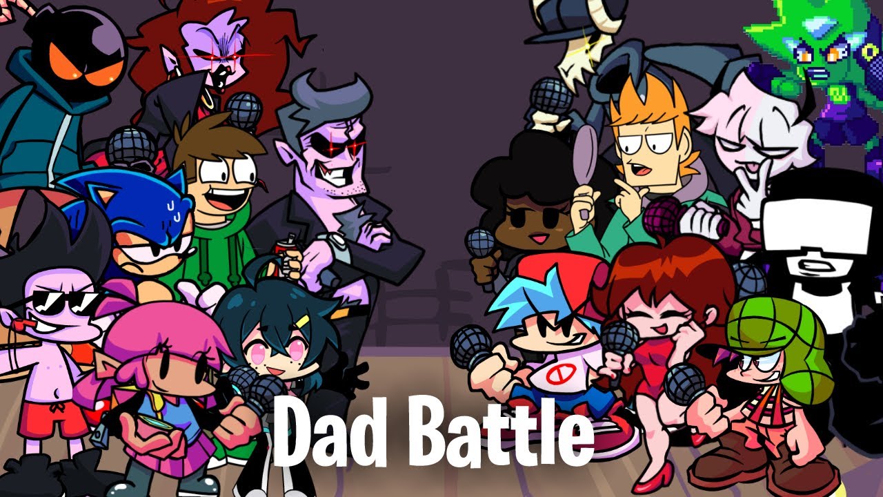 FNF Dad Battle but Every Turn a Different Cover is Used - YouTube