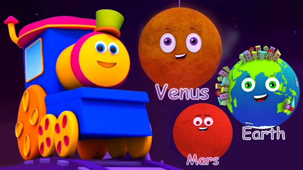 Planets Song, Learn Our Solar System and Kids Rhymes by Bob The Train ...