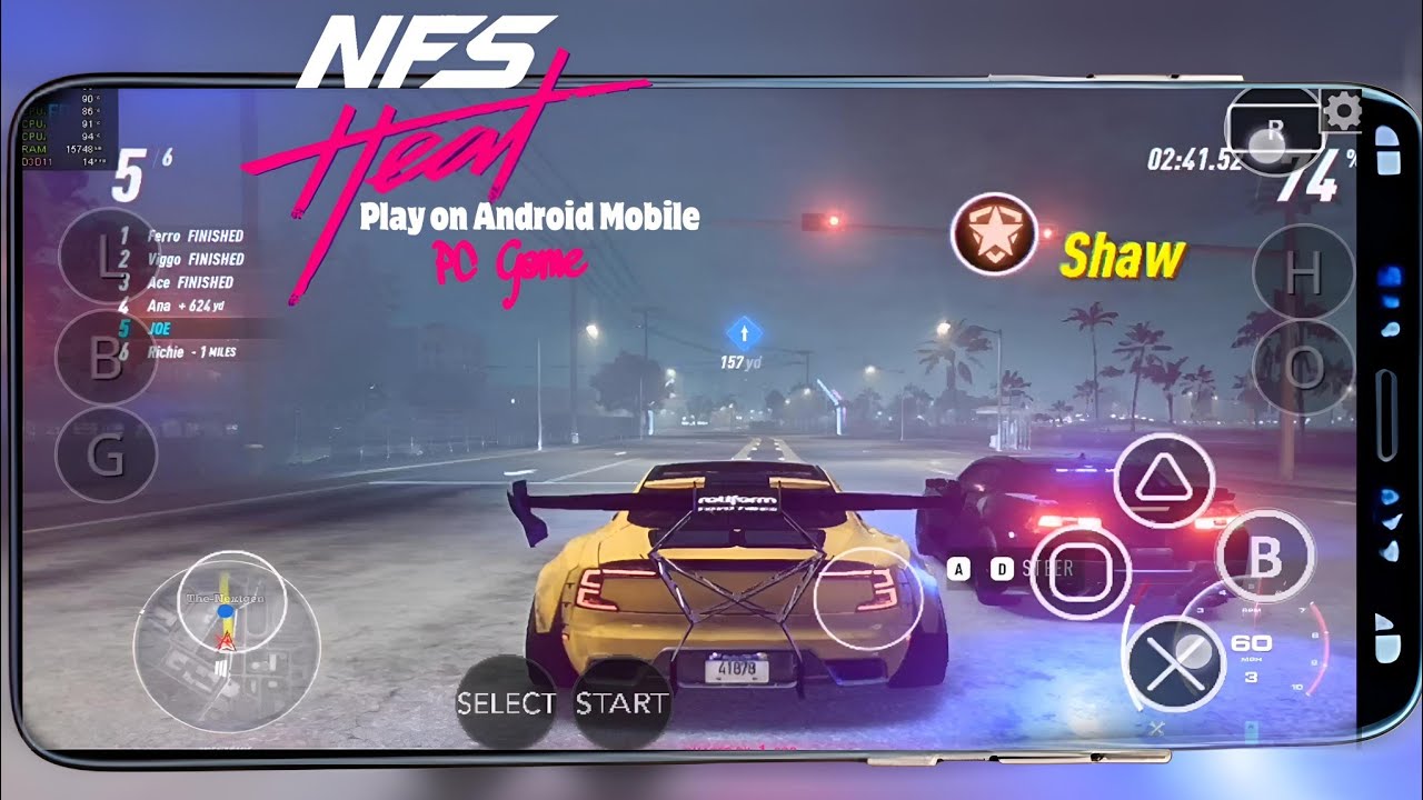 Need For Speed Heat Test On Android Mobile Phone in Mobox Emulator ...