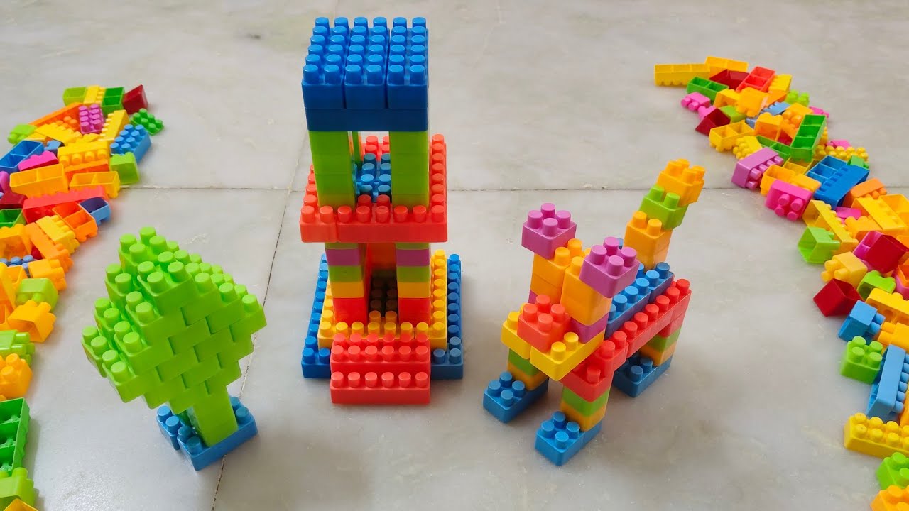 Satisfying DIY Dog House ASMR/ Building Blocks/block game/lego building ...