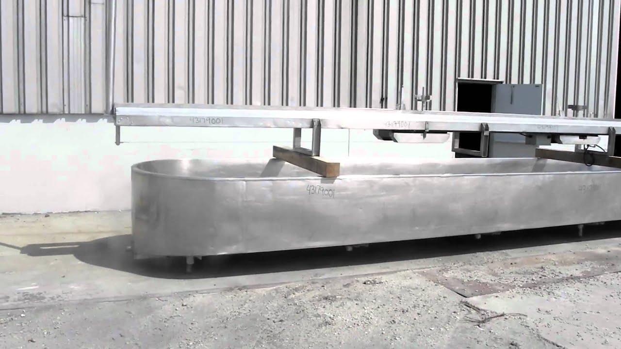 Used- Damrow Round End Open Finishing Vat - Stock# 43179001 - YouTube