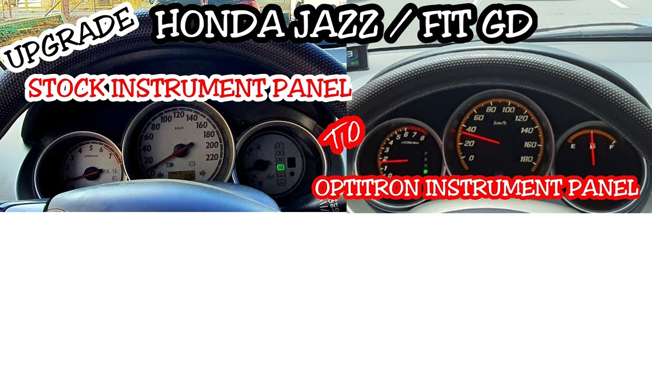 HONDA JAZZ GD INSTRUMENT PANEL UPGRADE!!! - YouTube
