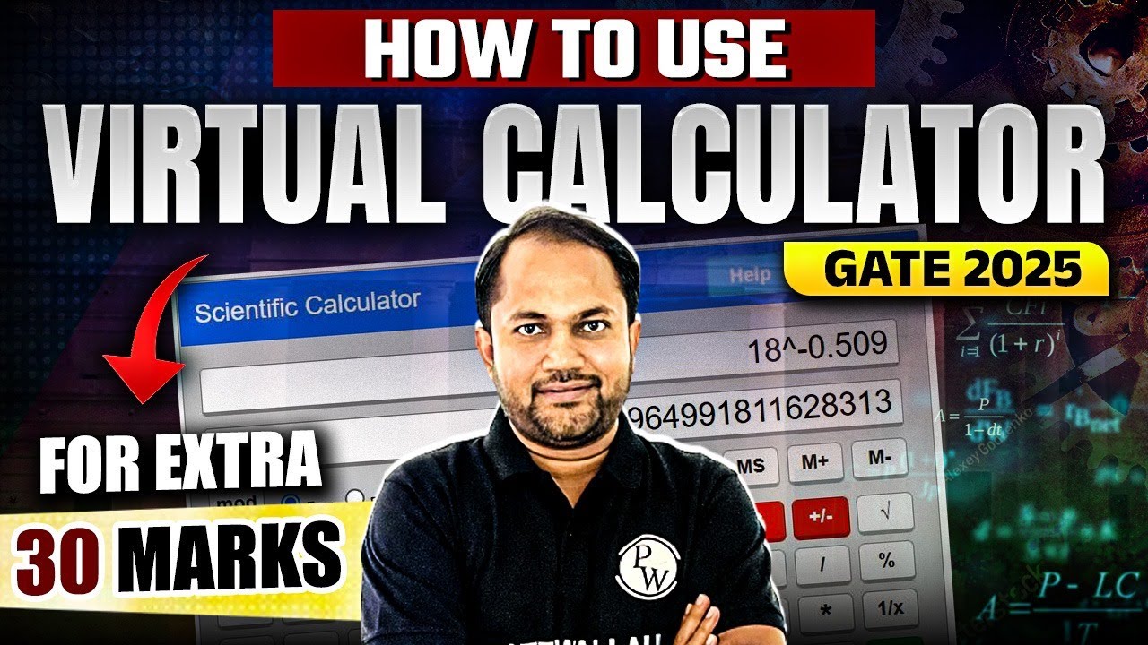 GATE 2025 | How to Use Virtual Calculator | Tips for Extra 30 Marks in ...